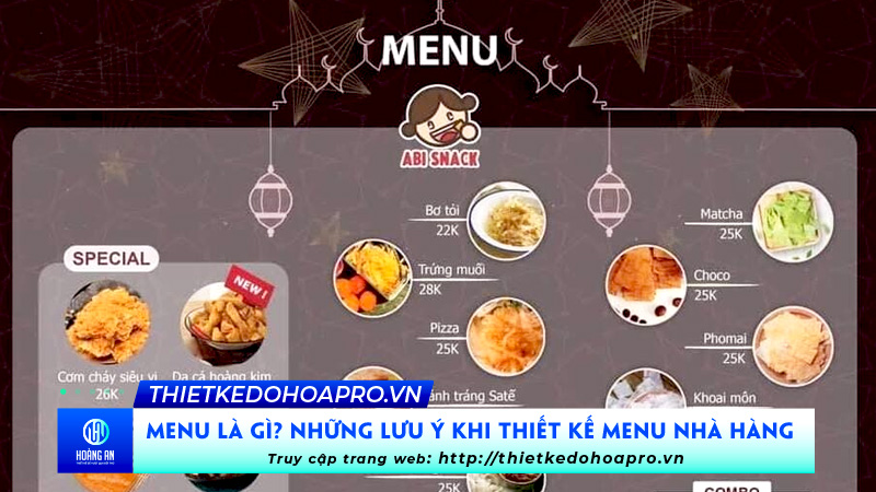 Menu là gì? Những lưu ý khi thiết kế menu nhà hàng, quán ăn